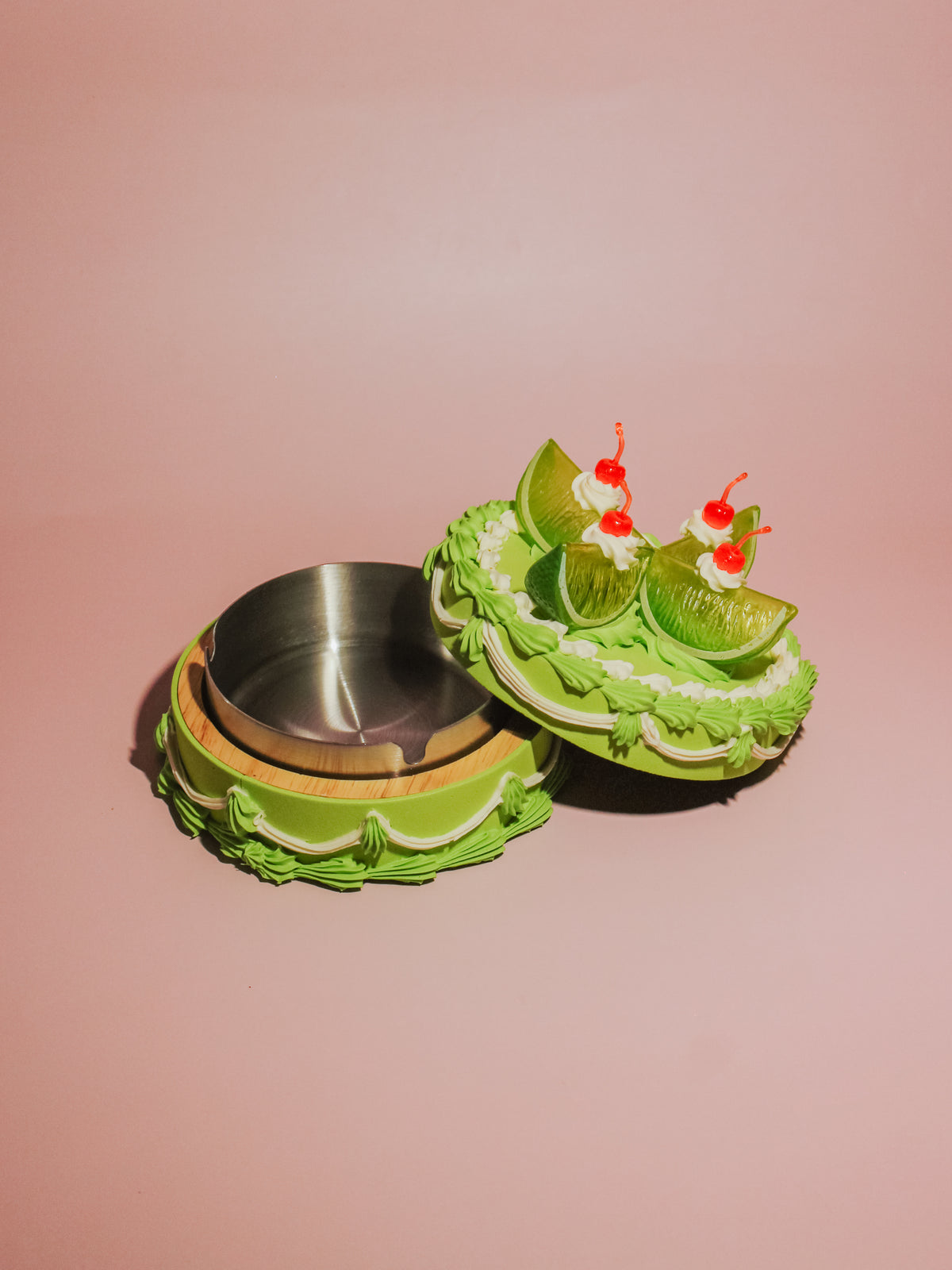 key lime cake ashtray | Fake Cakery
