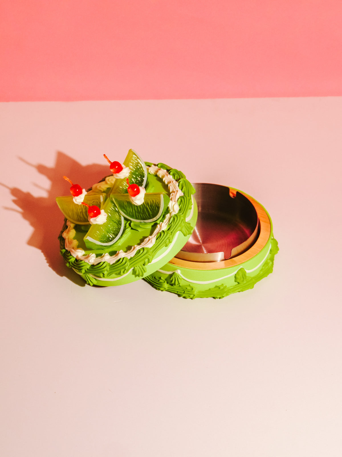 key lime cake ashtray – Fake Cakery